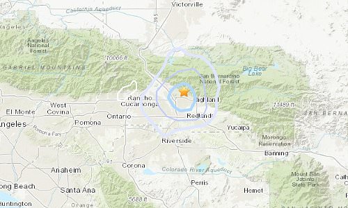 California rocked by twin earthquakes in San Bernardino