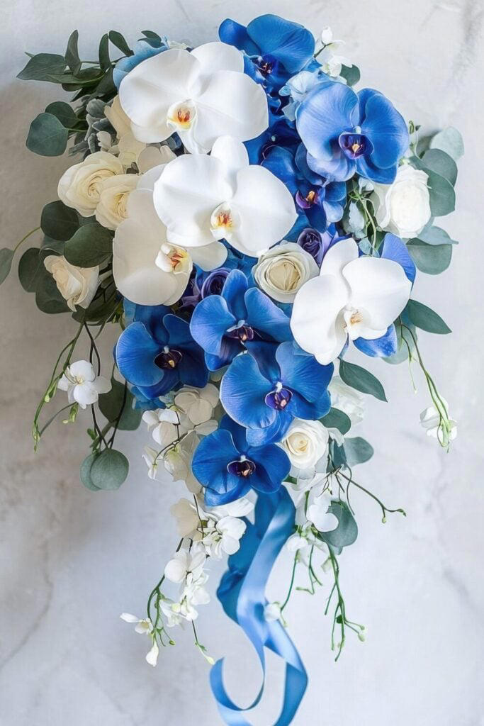 58+ Cascading Orchid Wedding Bouquets You Need to See!