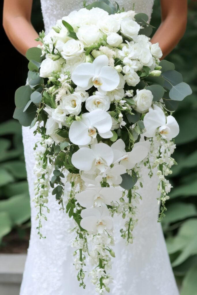 58+ Cascading Orchid Wedding Bouquets You Need to See!