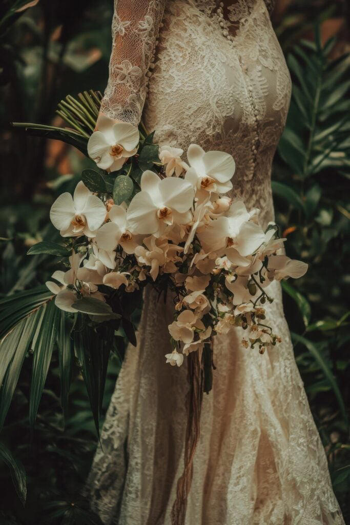 58+ Cascading Orchid Wedding Bouquets You Need to See!