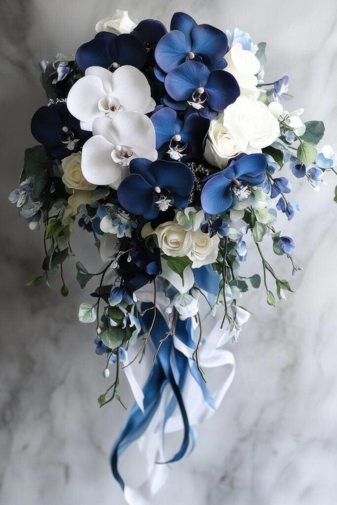 58+ Cascading Orchid Wedding Bouquets You Need to See!