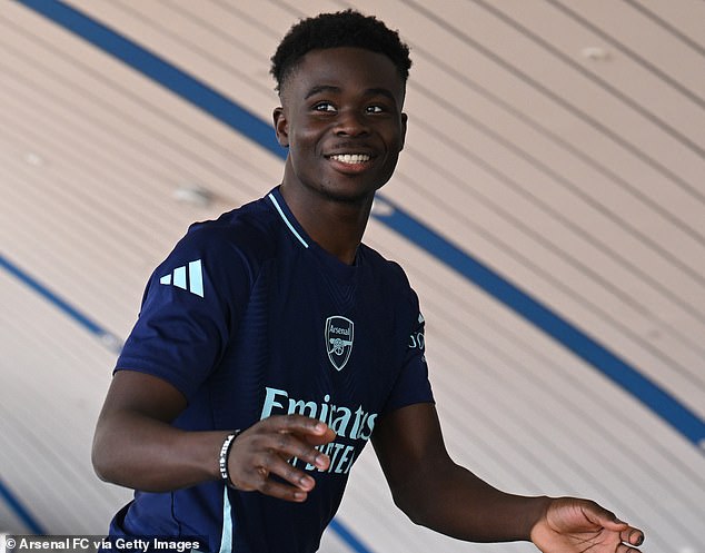 Bukayo Saka ups the ante during Arsenal's warm-weather training camp in ...