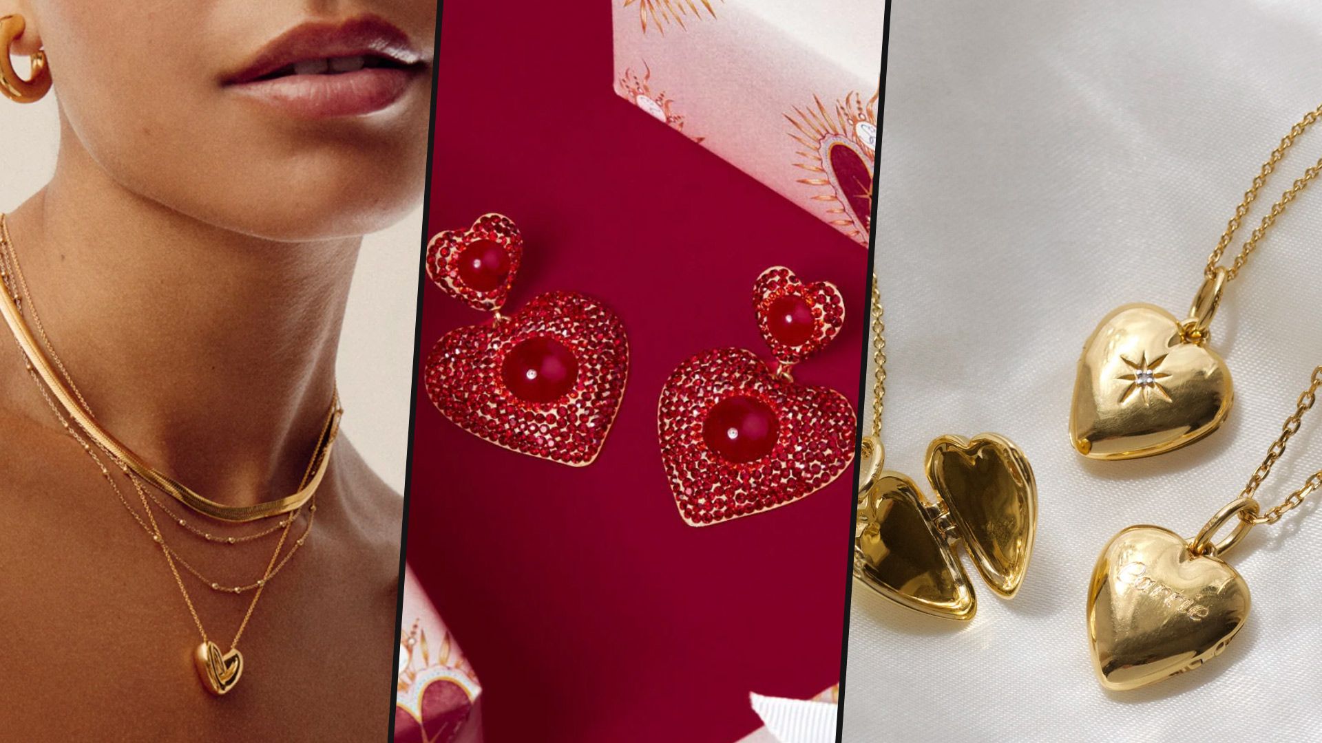 I love the heart shaped jewellery trend - these are my faves to shop ...