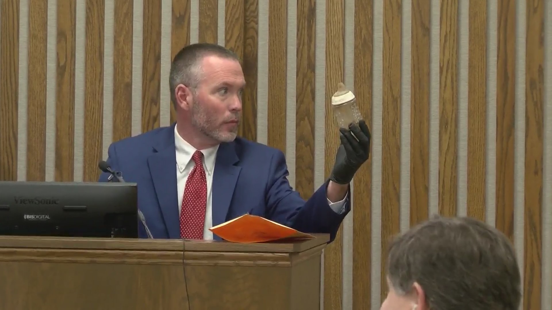 Trash can, blanket, bottles | New pieces of evidence shown to jury in ...