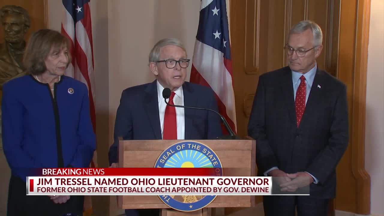 Gov. DeWine picks former Ohio State football coach Jim Tressel as ...