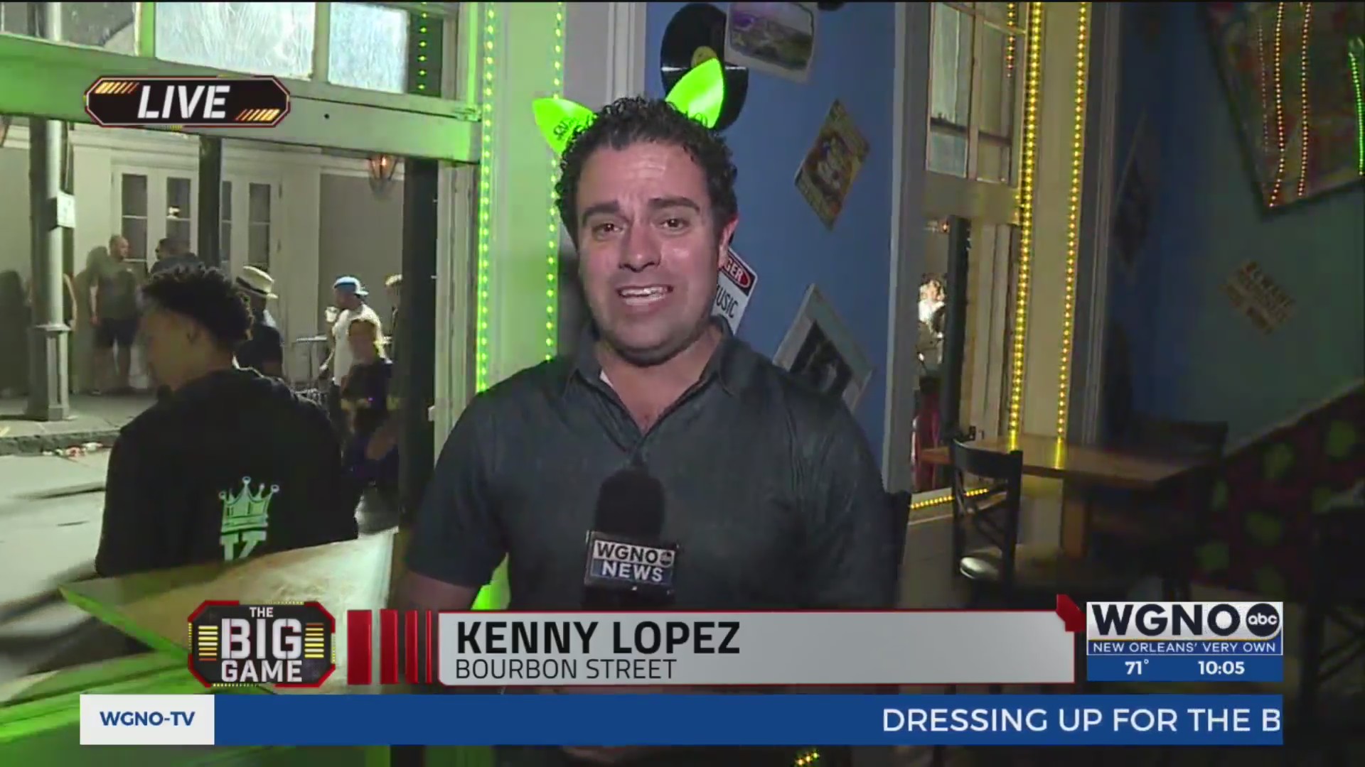 LIVE from Cats Meow 2 on Bourbon Street for Super Bowl