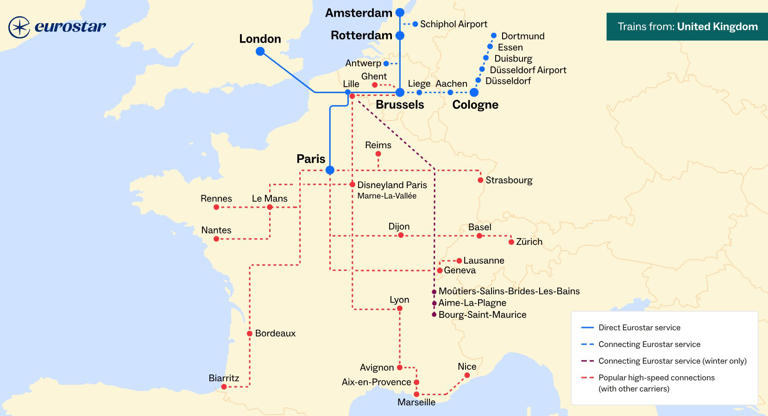 Eurostar resumes direct train from Amsterdam to London – but there's a ...