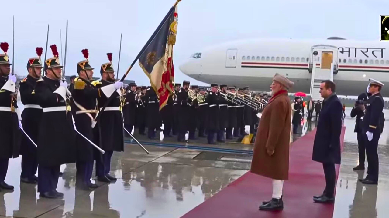 Modi in Paris: French band performs India’s National Anthem to honour ...