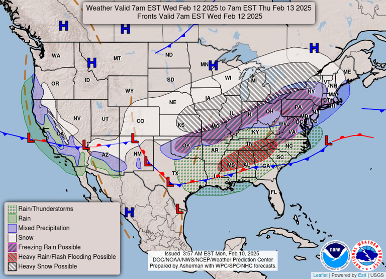 Another series of winter storms to bring snow and ice to millions ...