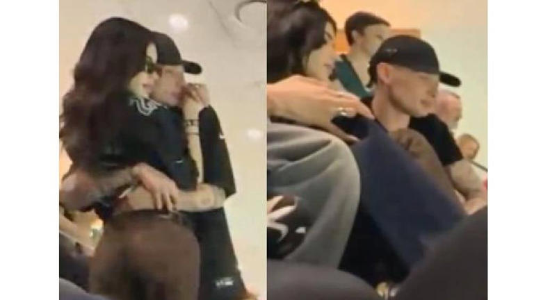 VIDEO: ¡Peso Pluma y Kenia Os son captados besándose en el Super Bowl!