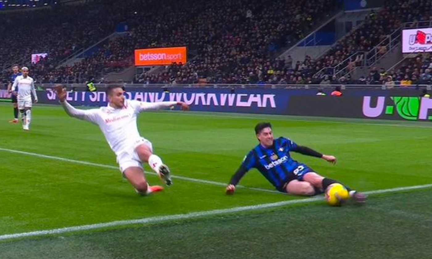 Inter-Fiorentina, la MOVIOLA: palla fuori, il corner che porta al gol ...