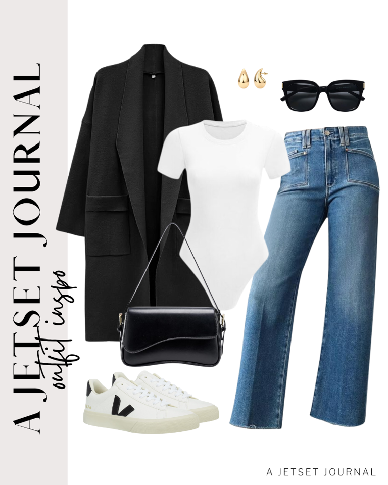 Five comfy looks with layers and new denim