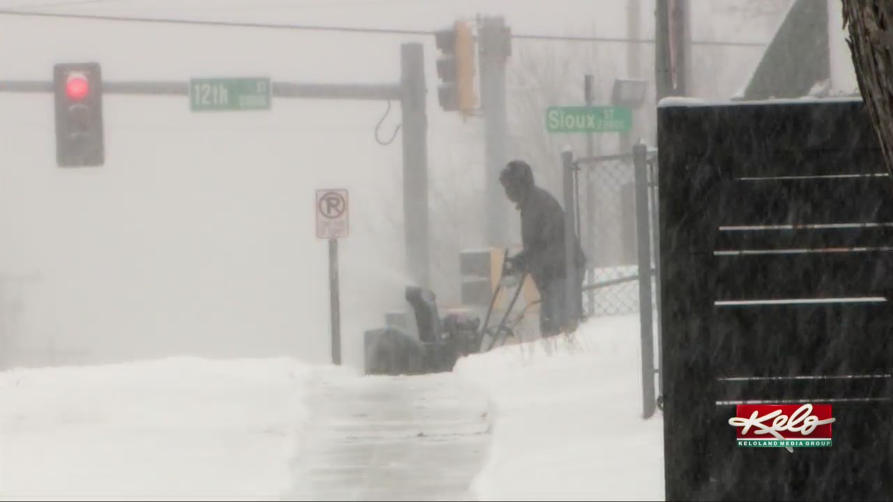 Winter finally comes to Sioux Falls
