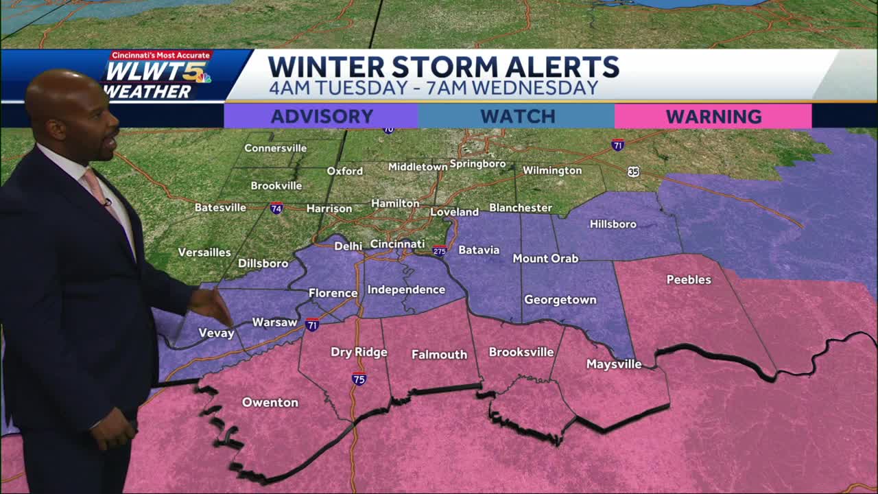 Winter Storm Alerts: Snow on the way Tuesday