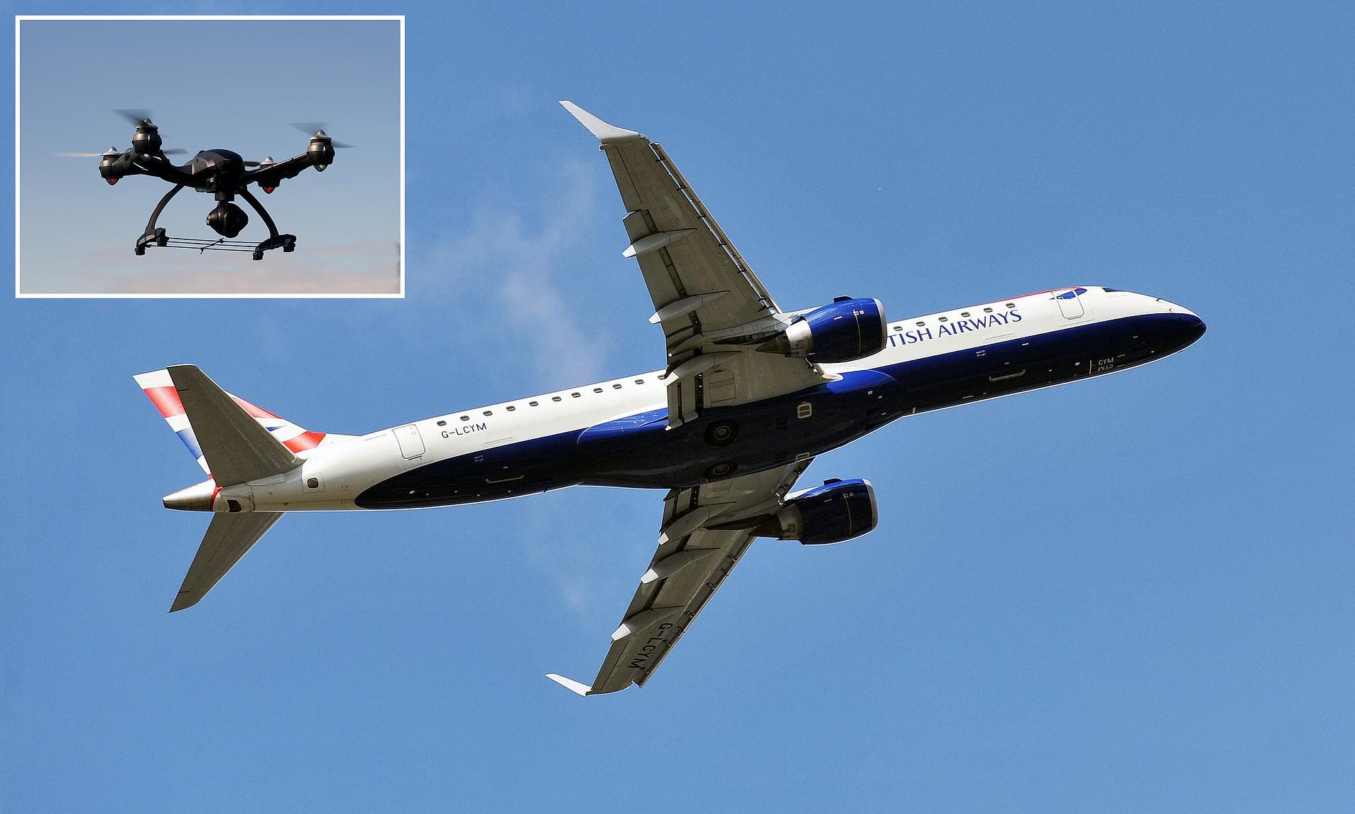 BA plane comes within 10FT of 'drone' in terrifying near miss