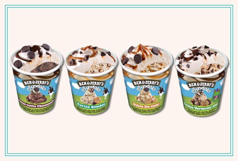Ben & Jerry's Launches 4 New Sundae Flavors Inspired by Their Scoop Shops