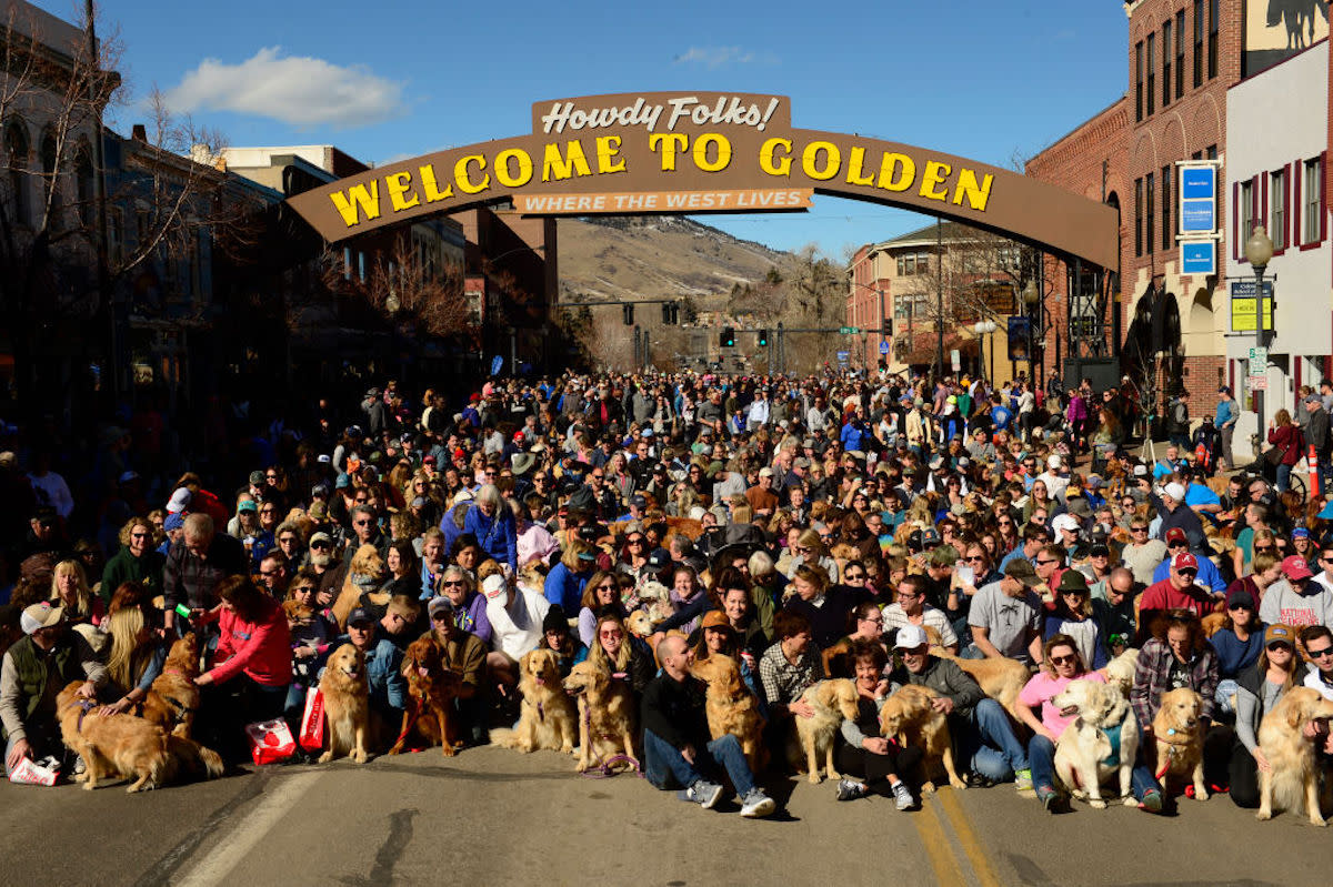 Thousands of Golden Retrievers Take Over Golden, Colorado in a Festival ...