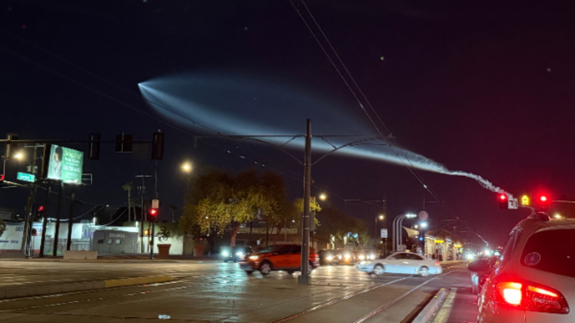 SpaceX satellite leaves comet-like trail across Arizona skies after ...