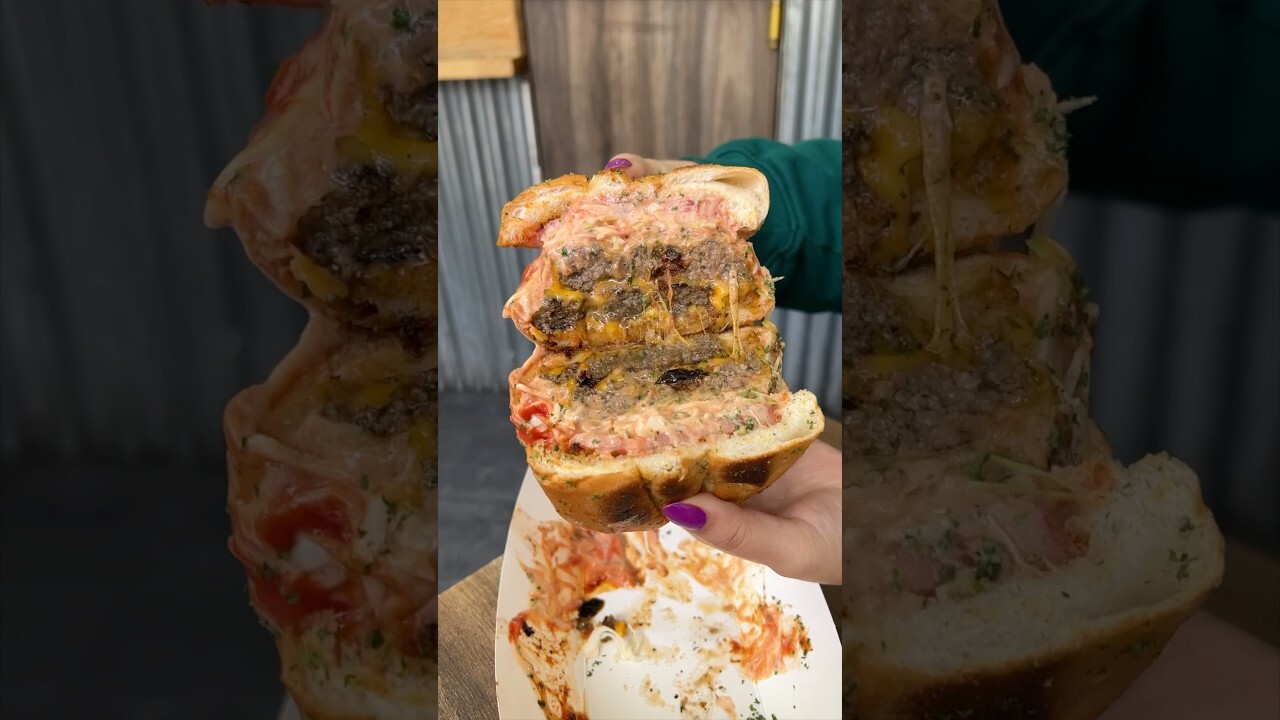 The DOUBLE BEEF CHIMI from Antojitos in Sunset Park, Brooklyn NYC is ...