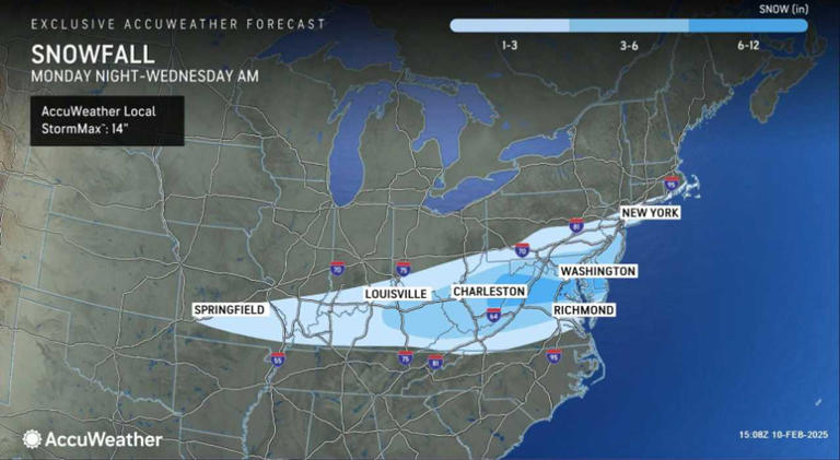 Back-To-Back New Storms Near Northeast: Brand-New Snowfall Projections ...