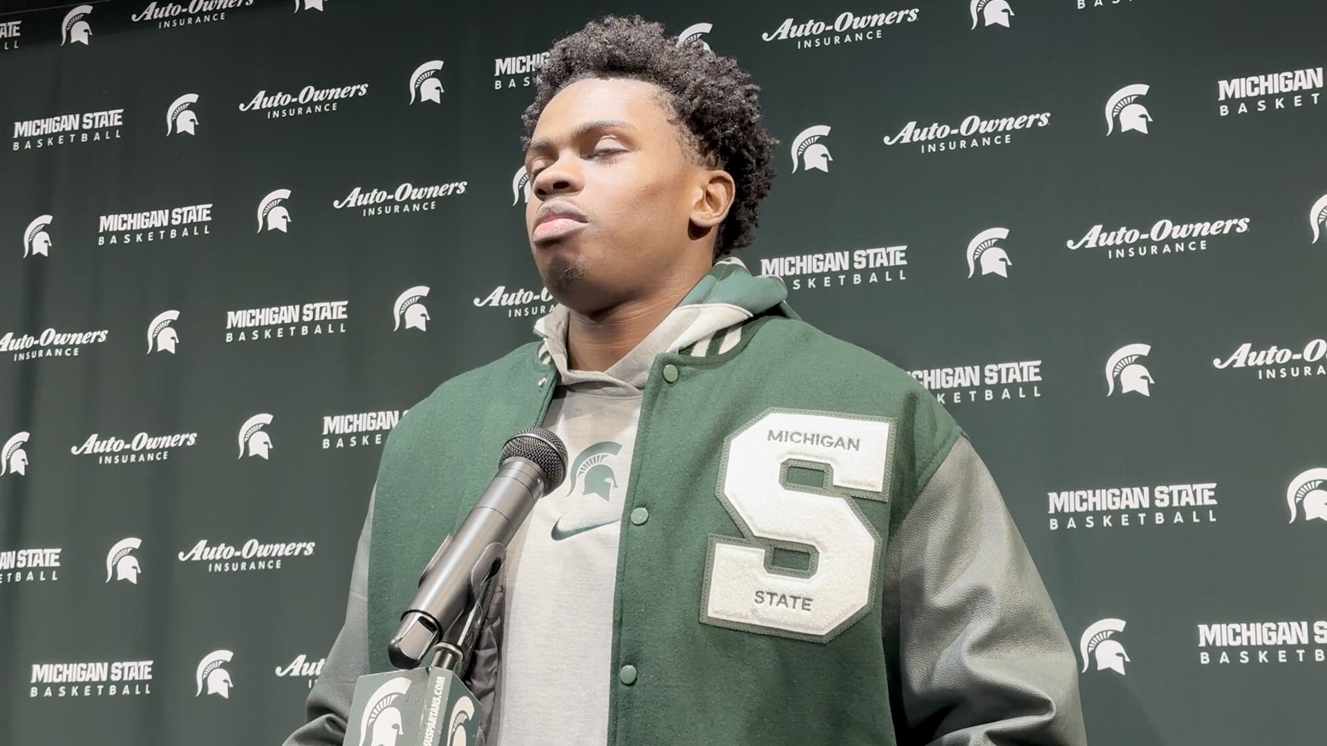 Michigan State Spartans Basketball F Coen Carr 2-10-25