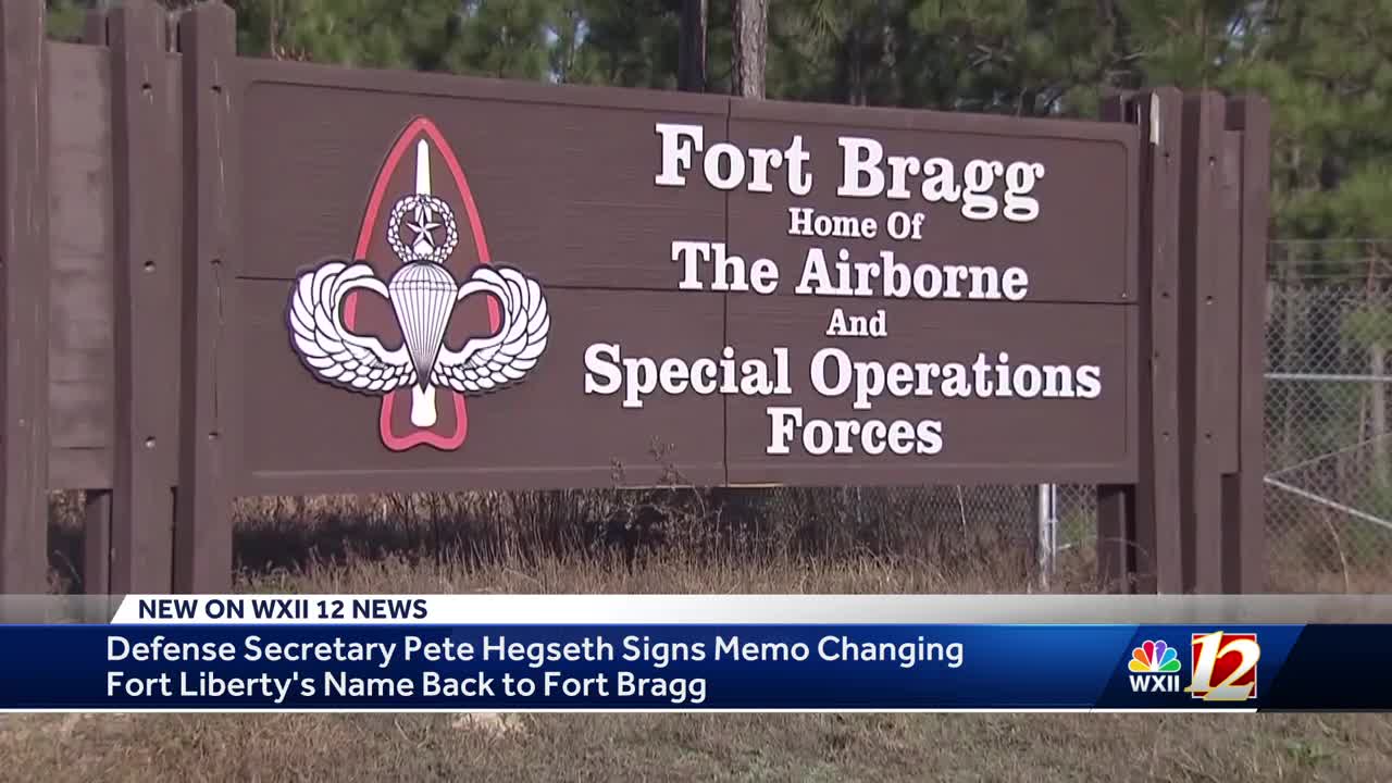 Fort Liberty's name changed back to Fort Bragg