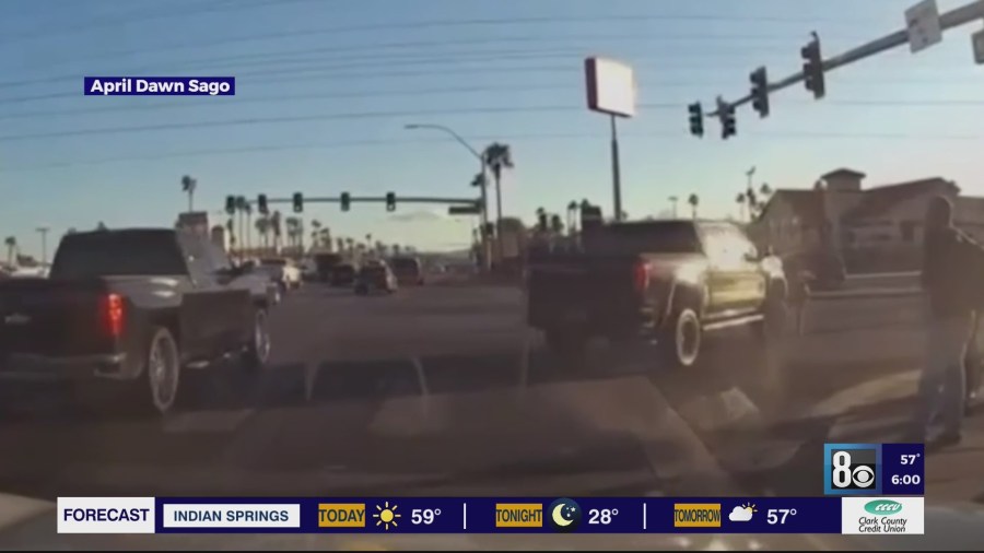 Dashcam video captures truck hitting teen in west Las Vegas valley