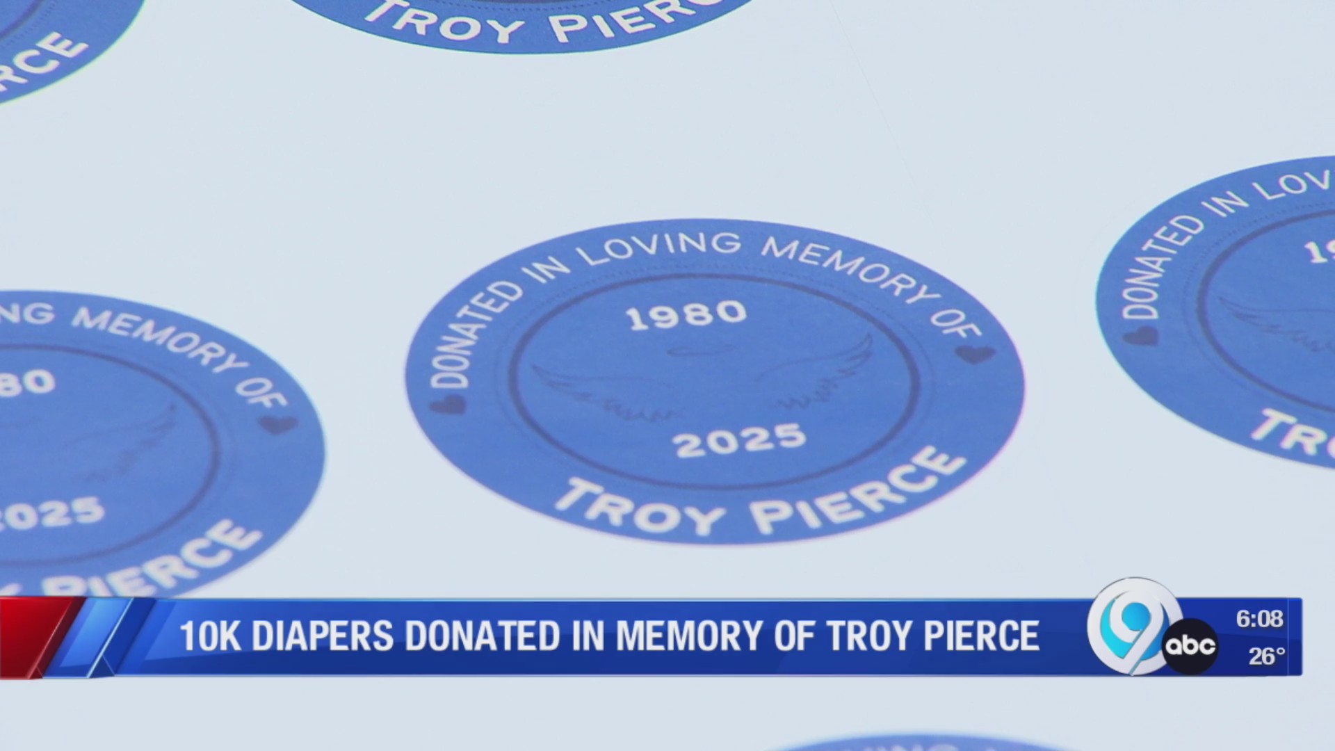 10,000 diapers donated in memory of Troy Pierce