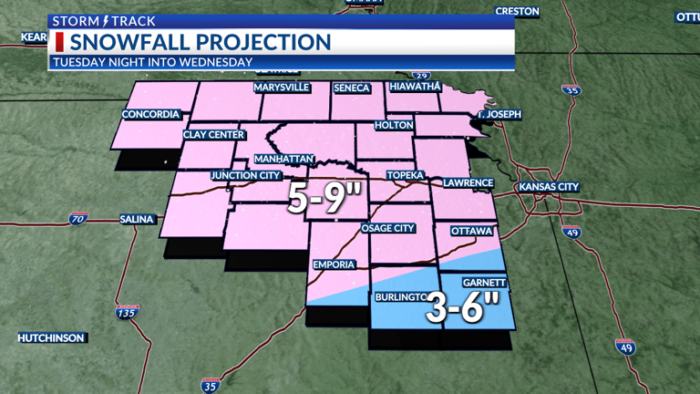Winter Storm Warning issued for midweek snowfall