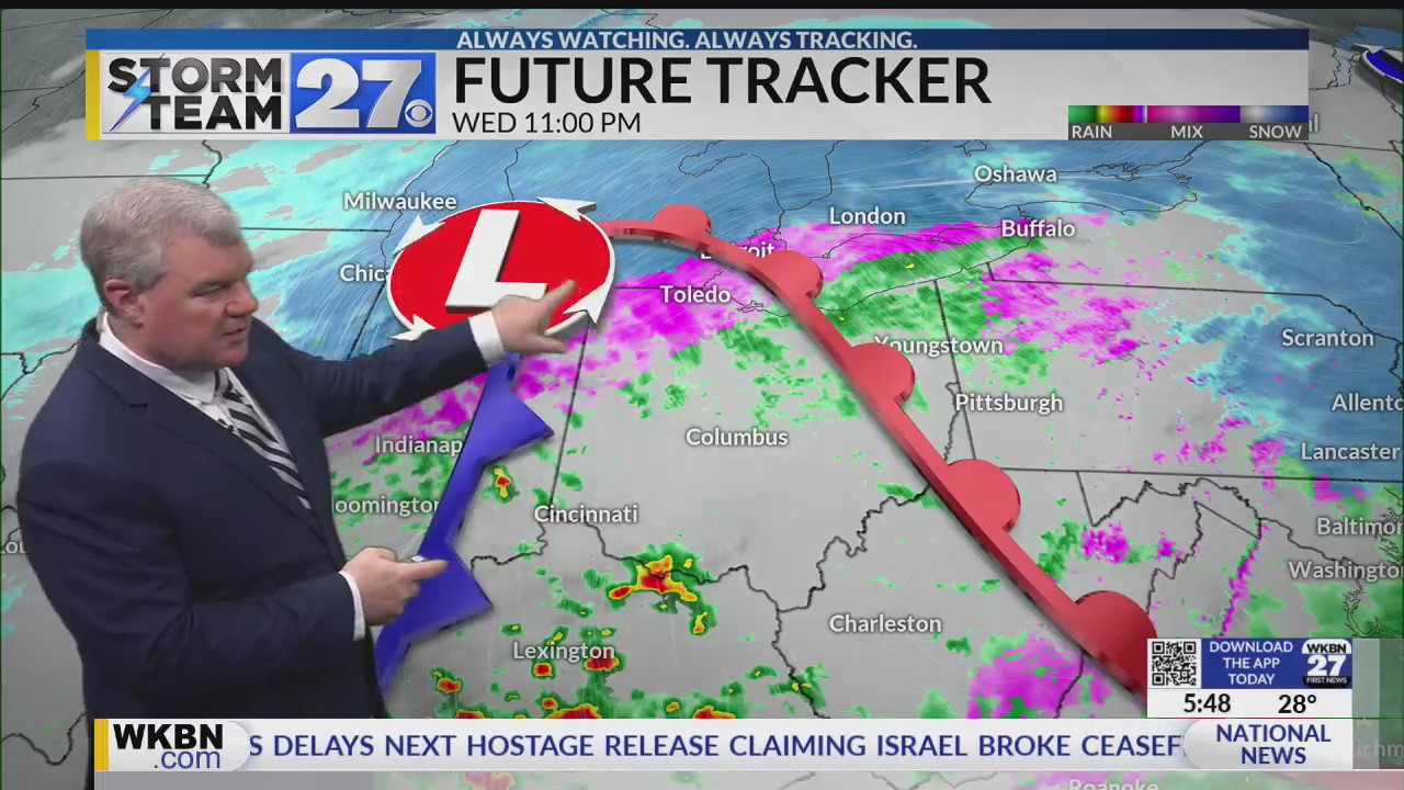 Tracking multiple storm systems this week
