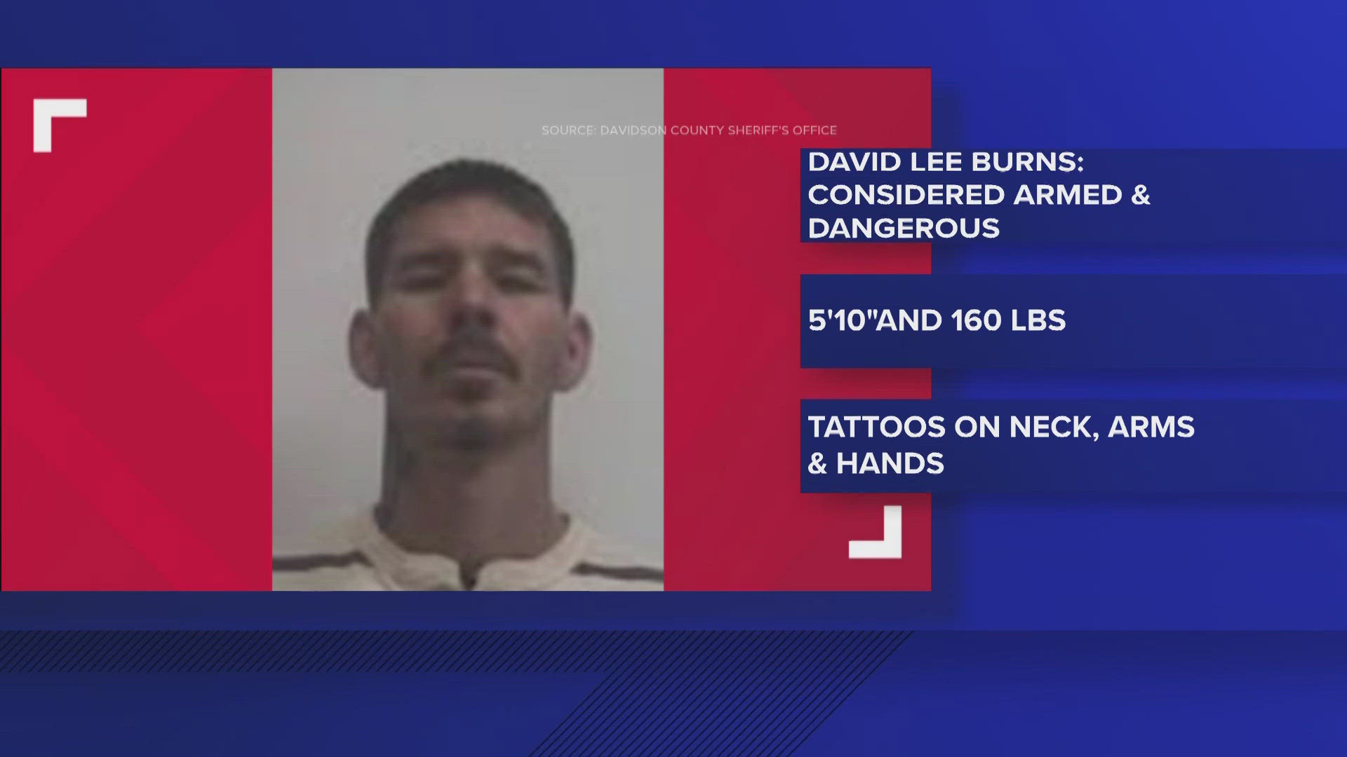 Armed and Dangerous: Davidson Co. deputies search for man wanted for ...
