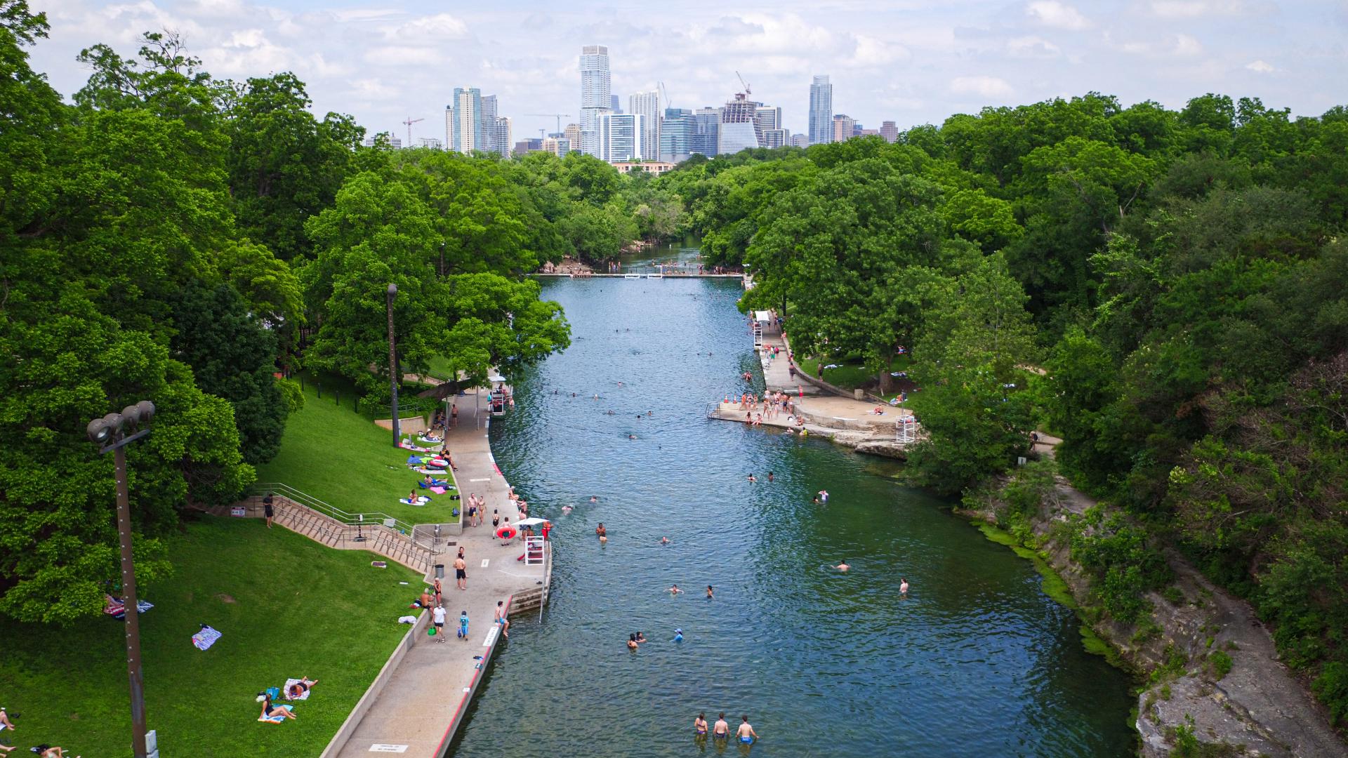 Barton Springs Pool back open after waterline repairs in Zilker Park