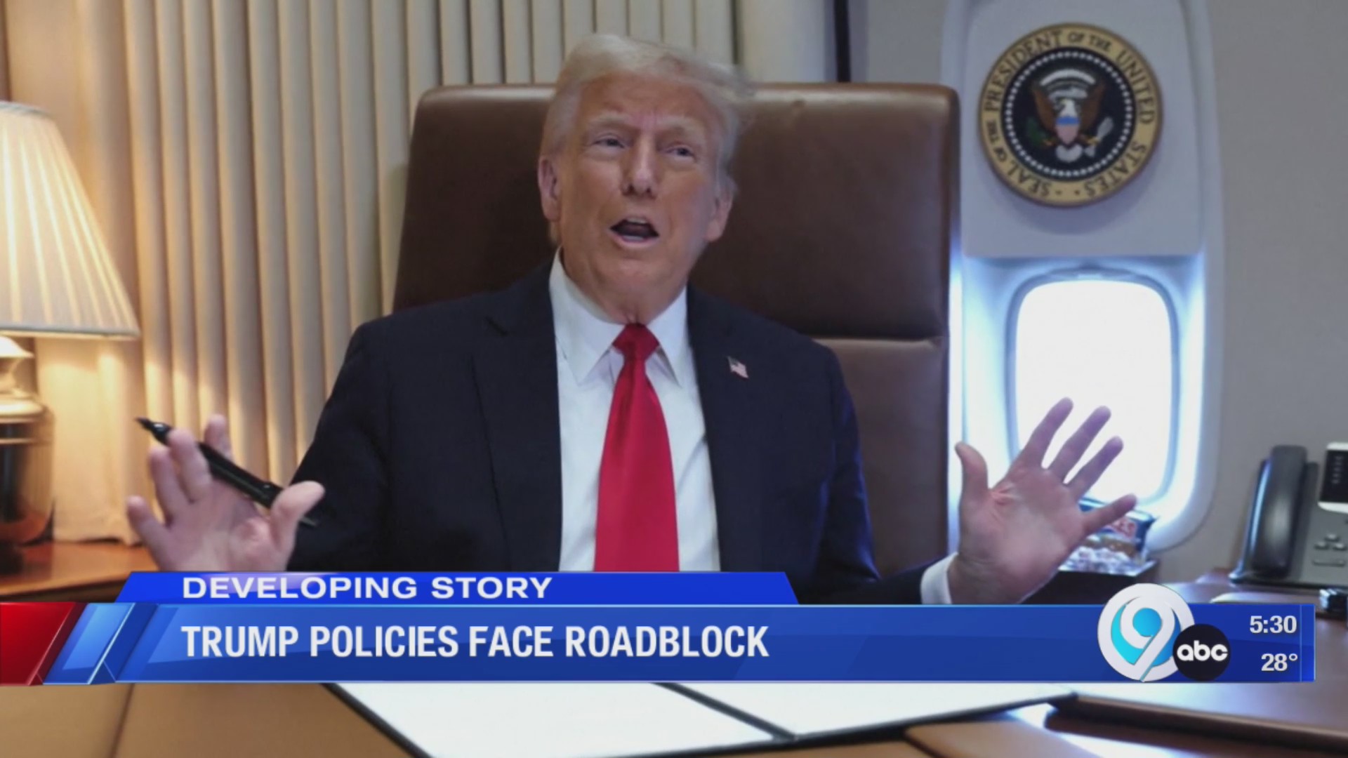 Trump policies face roadblock