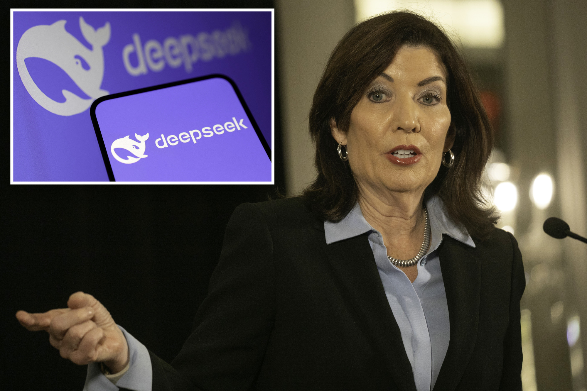 Hochul issues statewide ban of Chinese AI DeepSeek on government ...