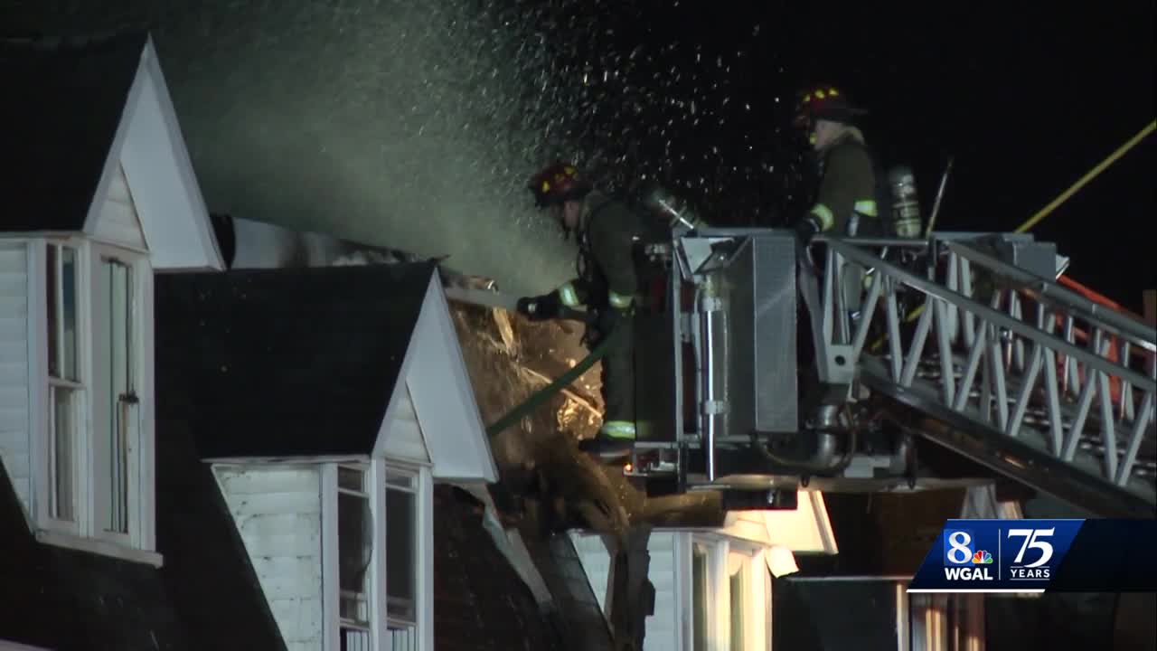 48 people displaced by row home fire