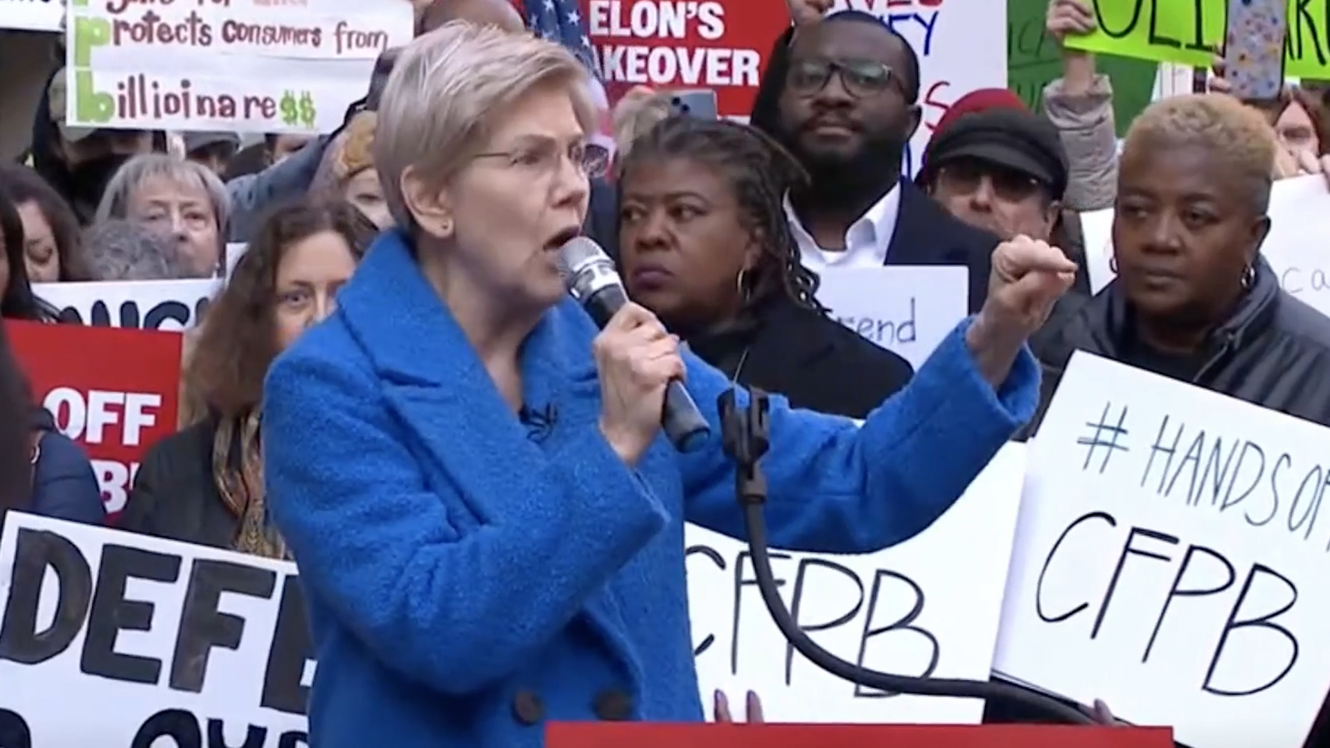 Democrats Tell Elon Musk To Keep 'Greedy, Grubby Hands' Off Of CFPB