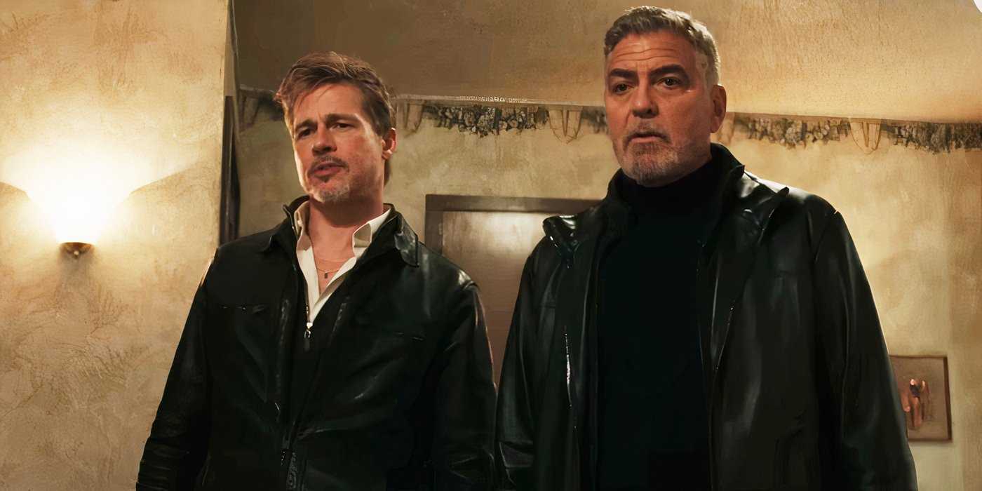 George Clooney & Brad Pitt reunite in thrilling crime caper 'Wolfs' on ...