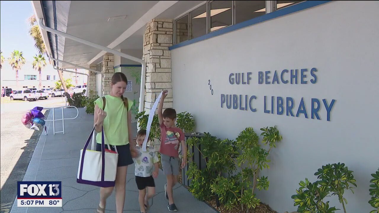 Gulf beaches library reopens