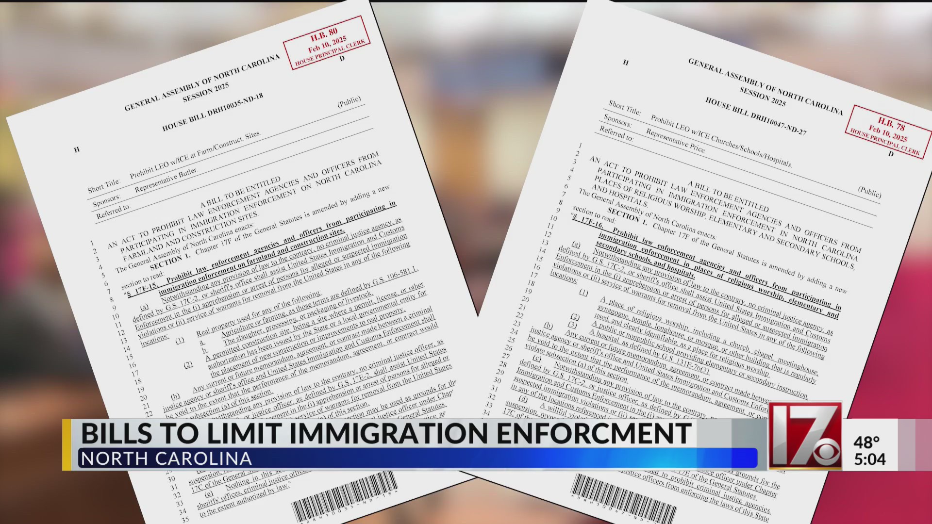 NC lawmakers introduce bills to limit immigration enforcement