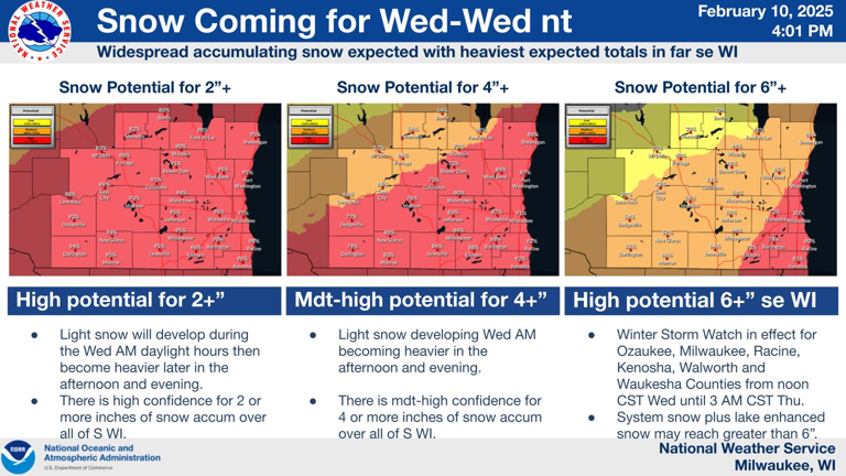 10 Inches Of Snow Possible In Milwaukee: WI Weather