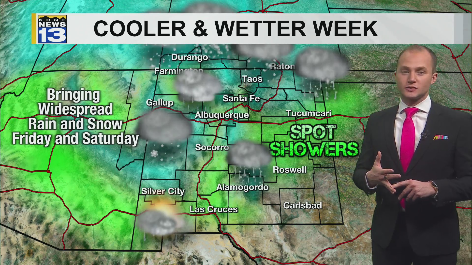 Cooler, wetter weather returning this week