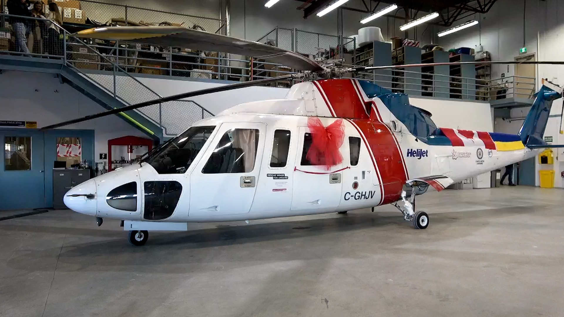 Helijet donates medical helicopter to Ukraine