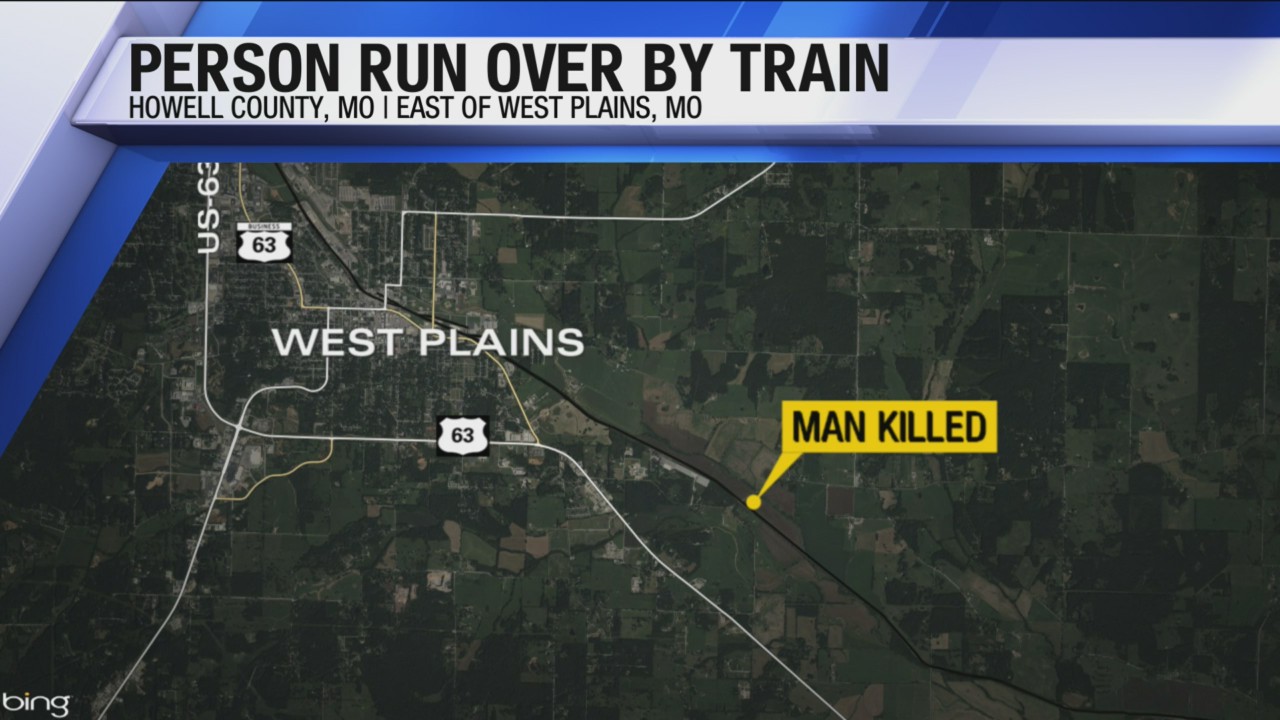 Man ran over, killed by train in Missouri