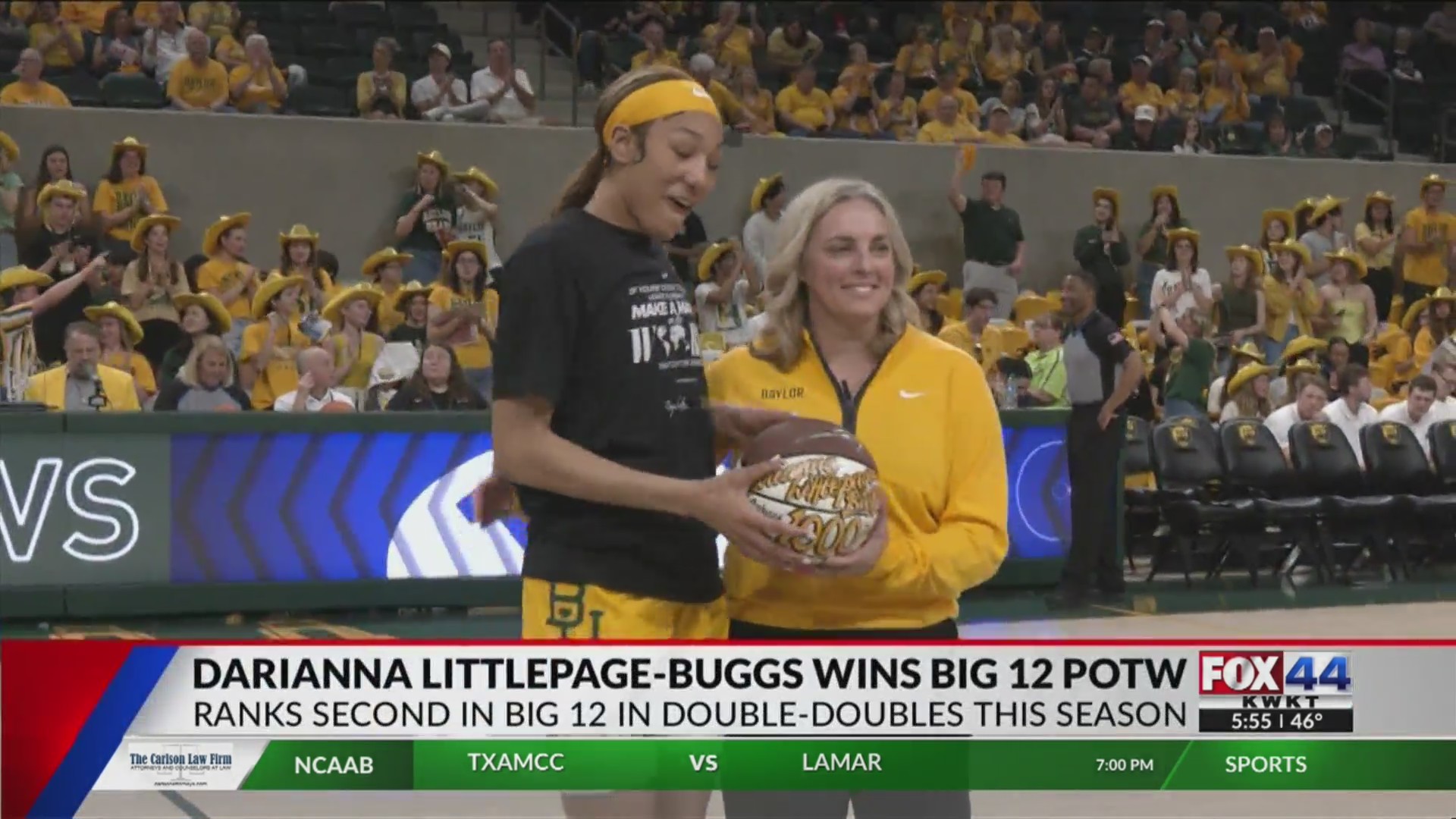 Big 12 names Littlepage-Buggs Player of the Week