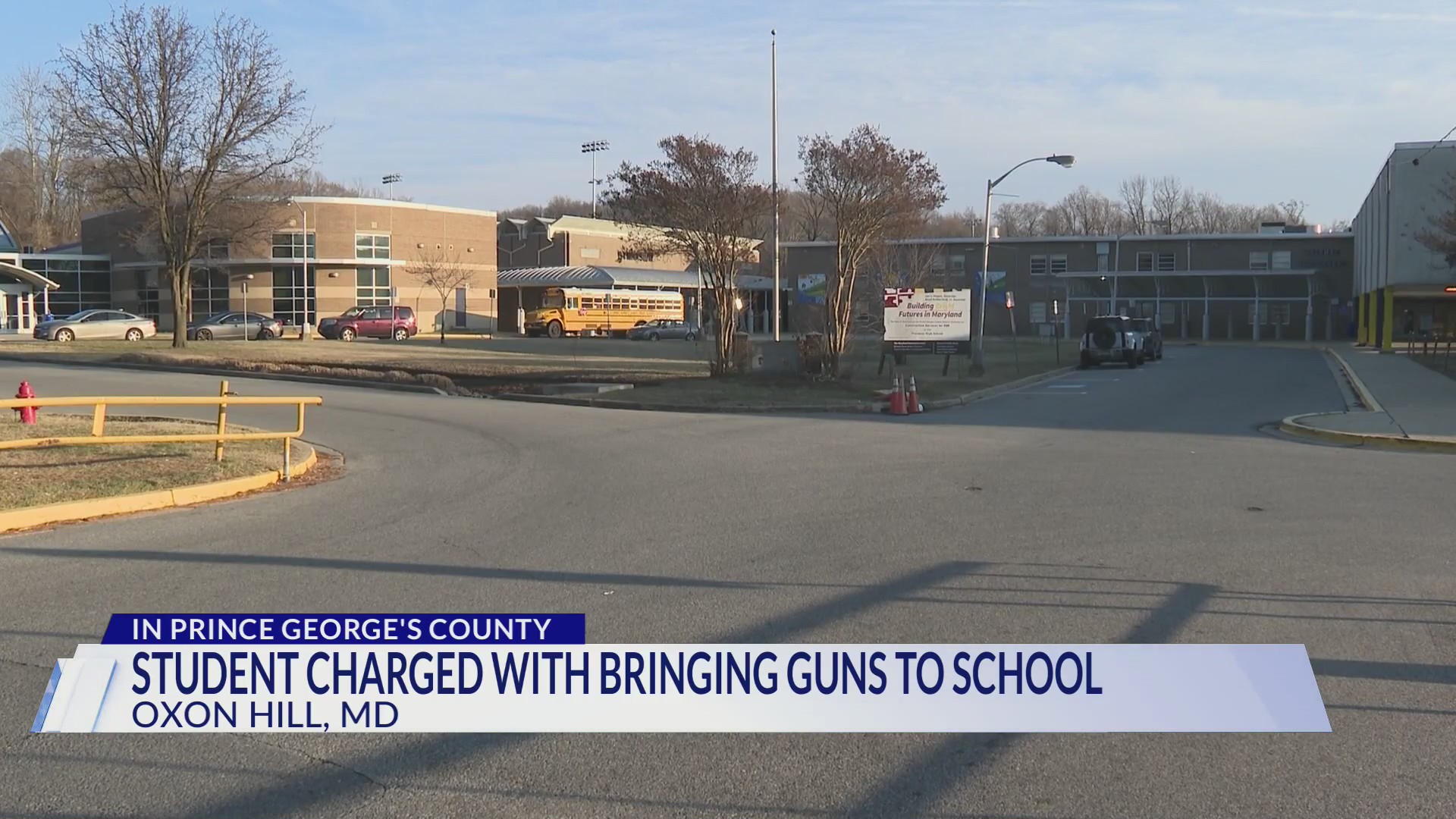 Student charged with bringing guns to school