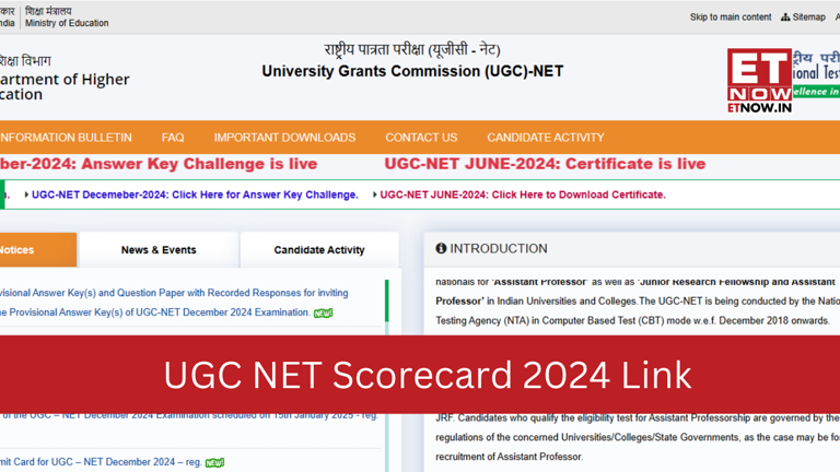 UGC NET scorecard 2024 link at ugcnet.nta.ac.in ACTIVATED? How to download, login credentials