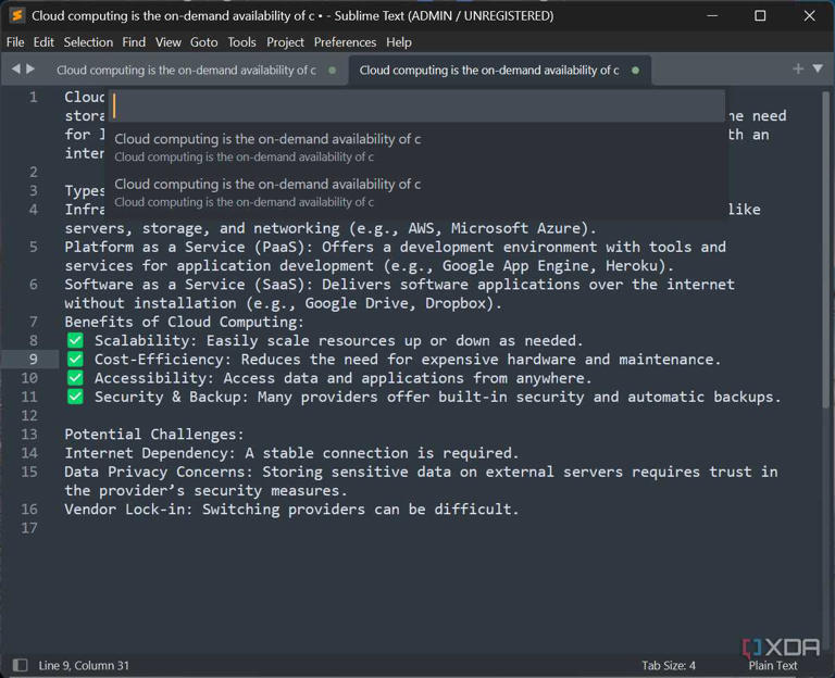 8 reasons Sublime Text is the best quick note taking app instead of Windows Notepad