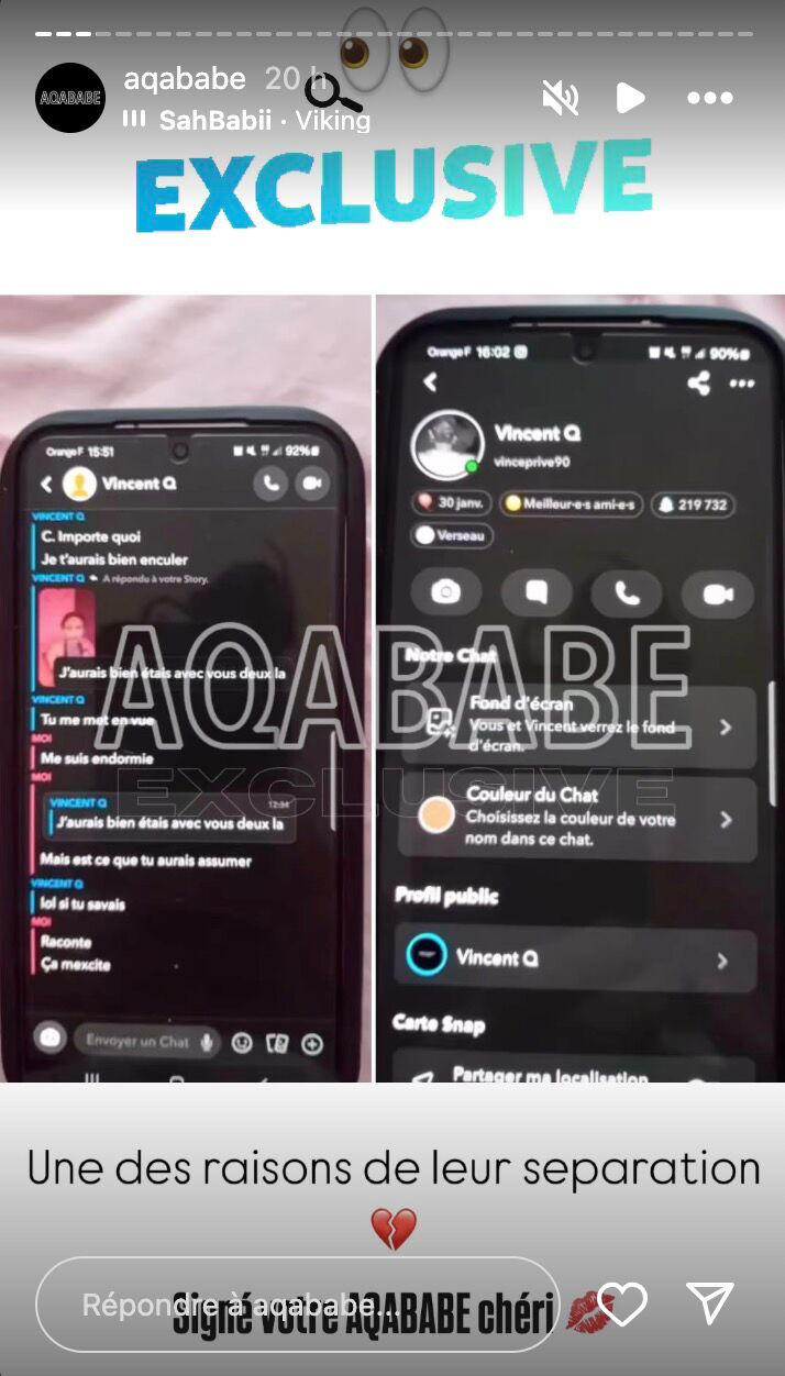 "Une des raisons de sa séparation avec Marwa": des messages sans équivoque entre Vincent Queijo ...