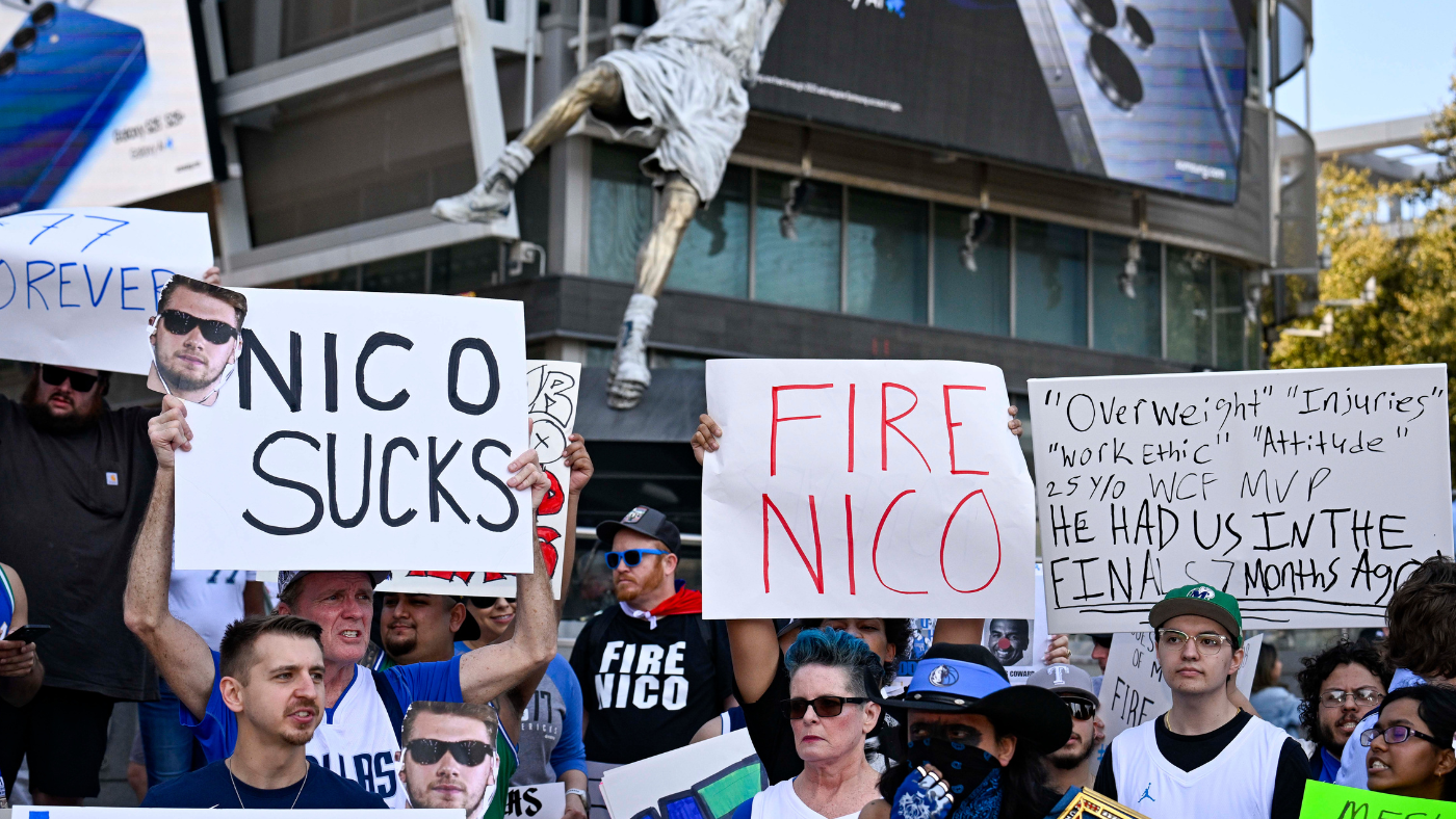 Mavericks fan removed from game after mouthing 'fire Nico' on jumbotron ...