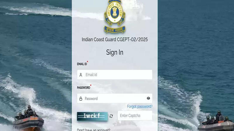 Indian Coast Guard: Application for Indian Coast Guard NAVIK GD, DB ...